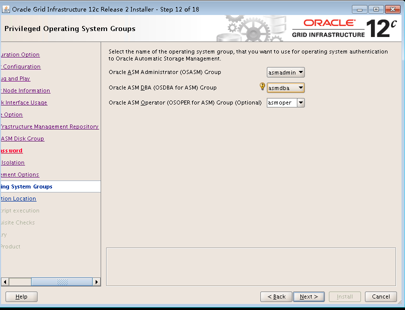 Figure-13 Privileged operating system groups