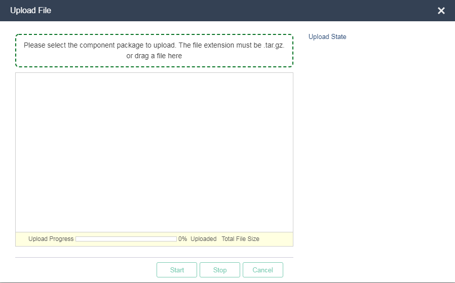 Upload the UIS Cloud packageto UIS Manager