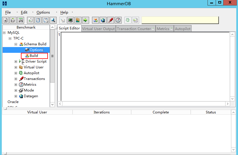 Use HammerDB to test primary-secondary replication-deployed MySQL