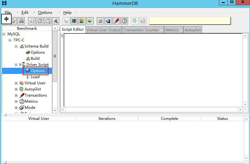Use HammerDB to test primary-secondary replication-deployed MySQL
