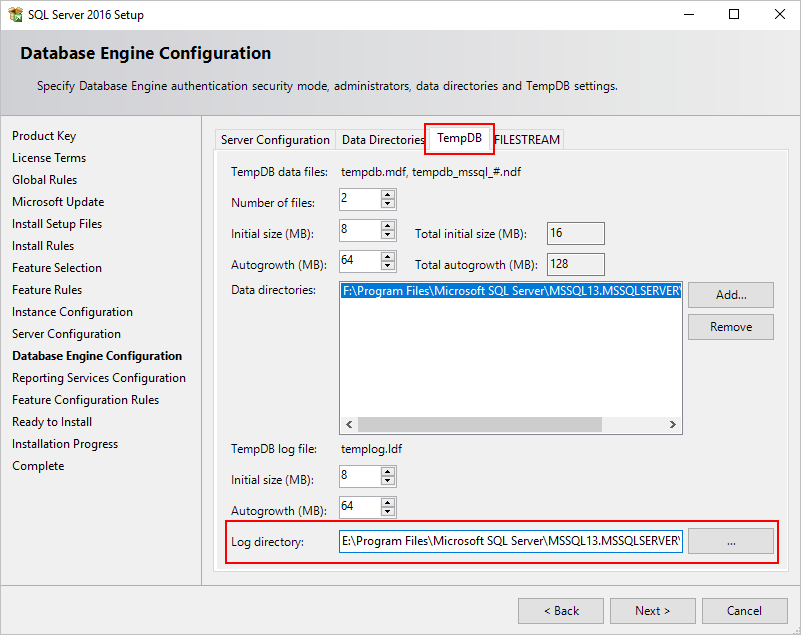 Standalone SQL Server installation procedure