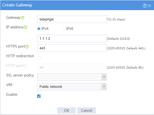 Web example: Configuring Web access with mutual certificate authentication