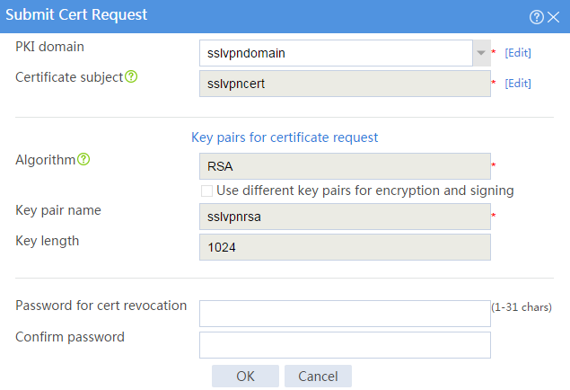 Web example: Configuring Web access with mutual certificate authentication