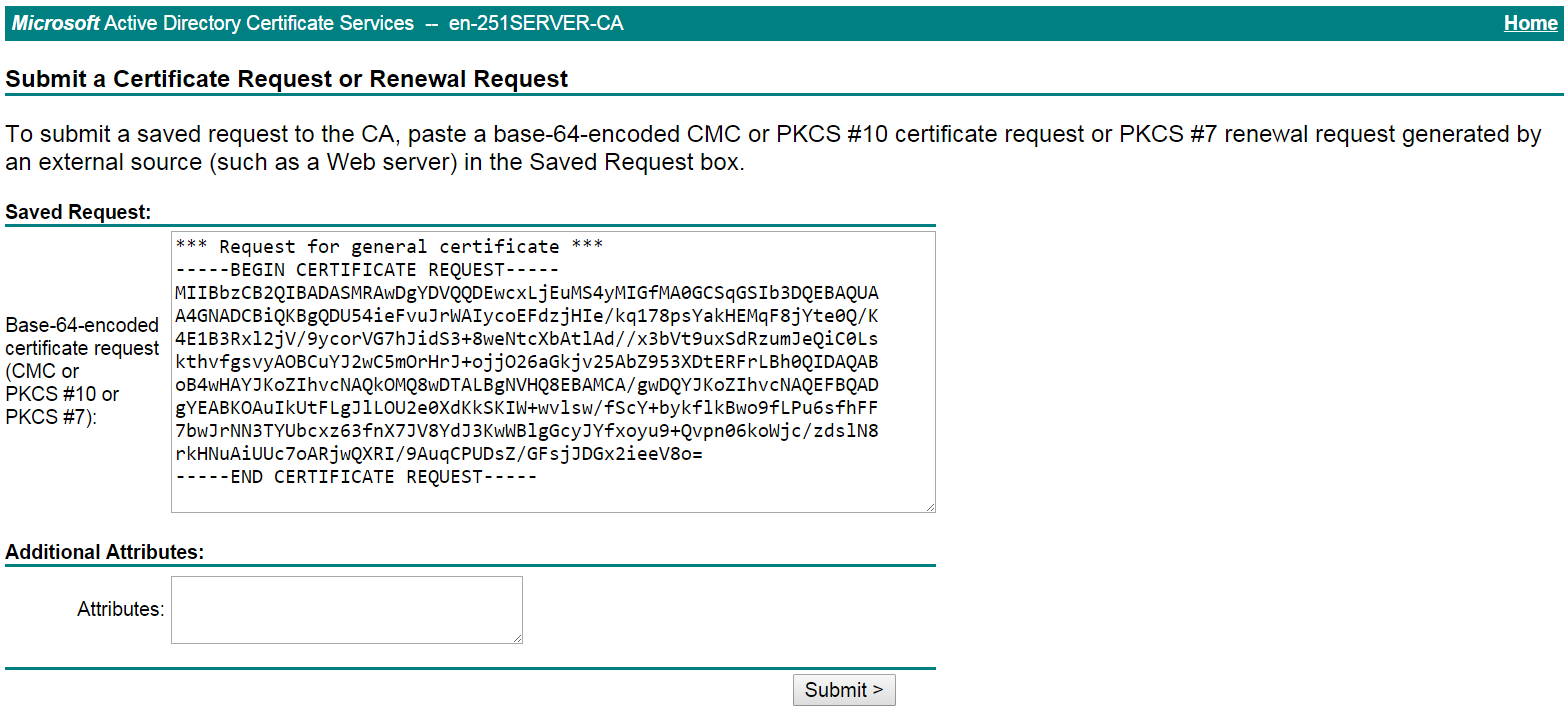 Web example: Configuring Web access with mutual certificate authentication