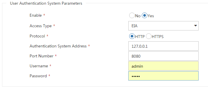 Web example: Configuring user identification for portal users that pass RADIUS authentication ...