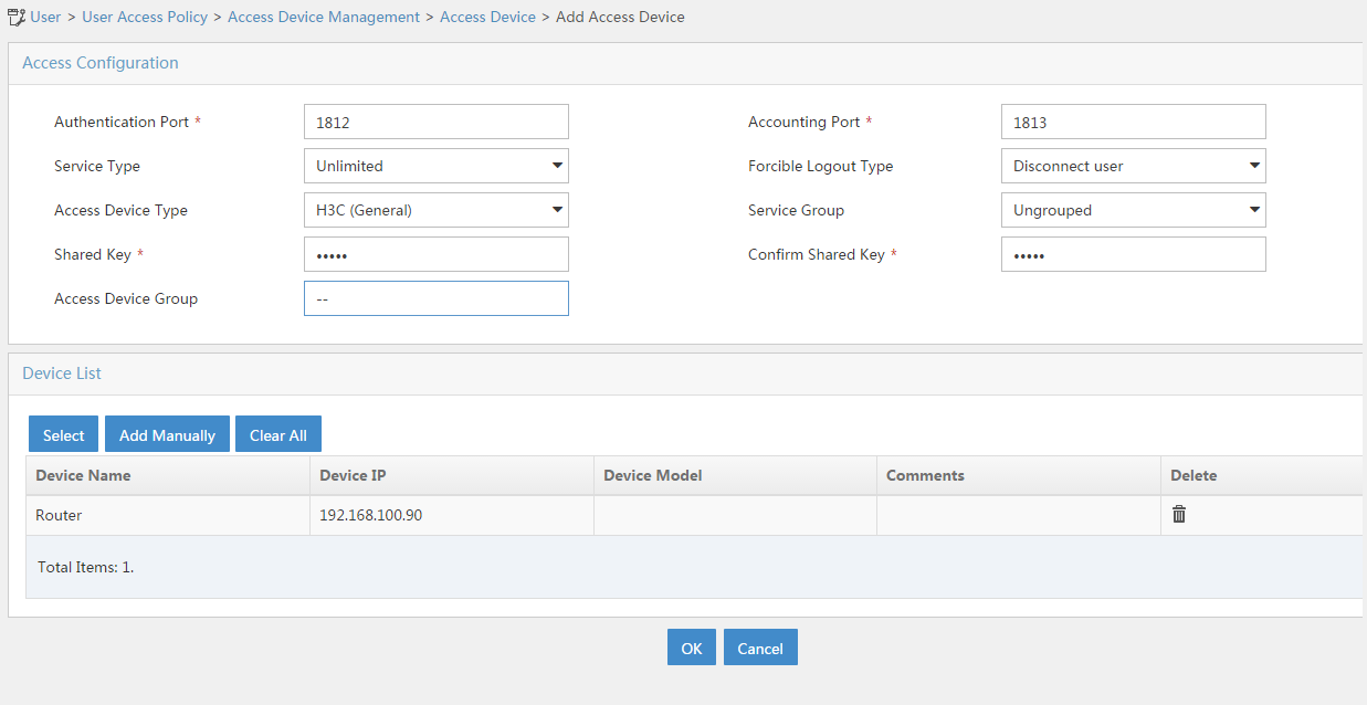 Web example: Configuring user identification for portal users that pass RADIUS authentication ...