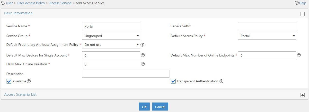 Web example: Configuring user identification for portal users that pass RADIUS authentication ...