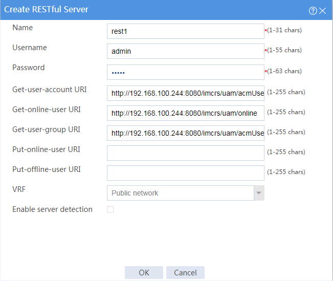 Web example: Configuring user identification for portal users that pass RADIUS authentication ...