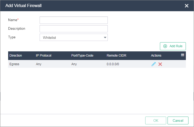 Create a virtual firewall