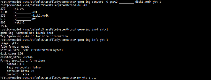 How do I convert a VMware VM to a format compatible with UIS?