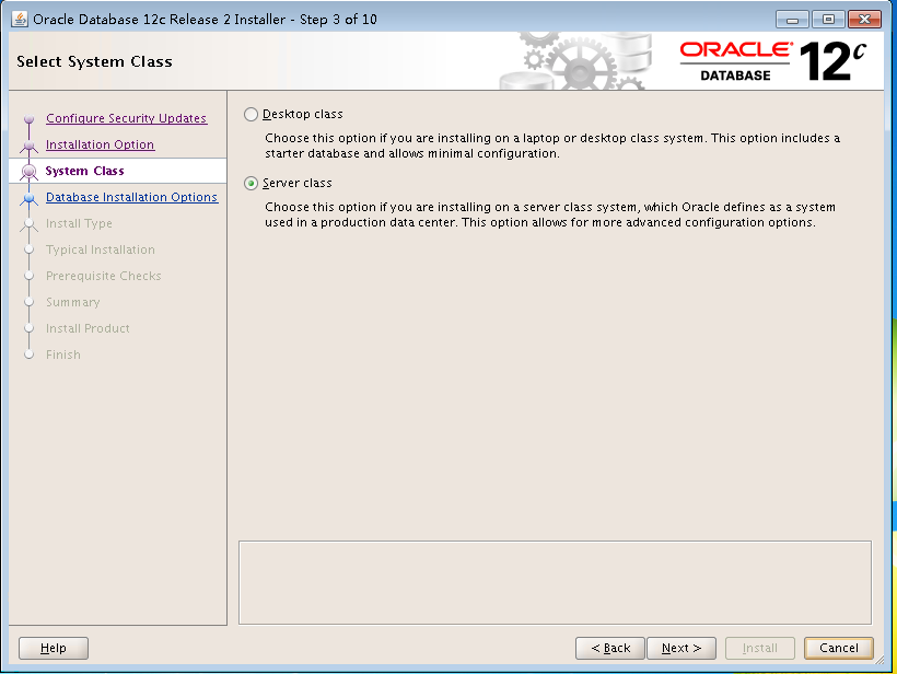 Standalone Oracle installation procedure