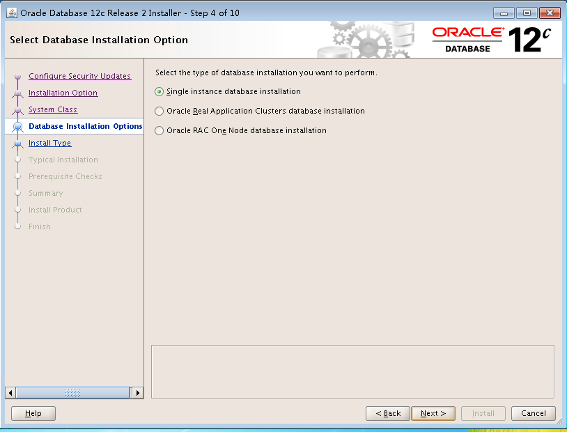 Standalone Oracle installation procedure
