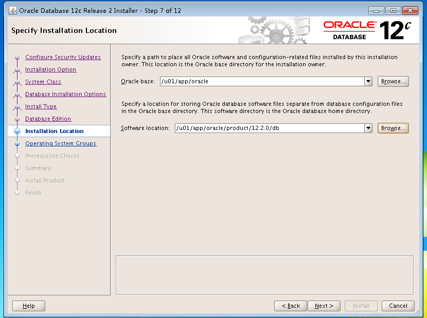 Standalone Oracle installation procedure