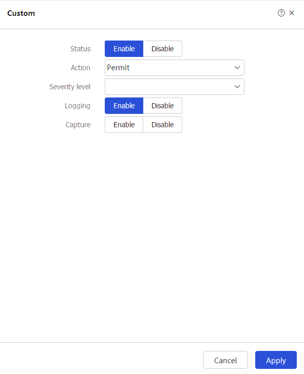 Web example: Configuring IPS