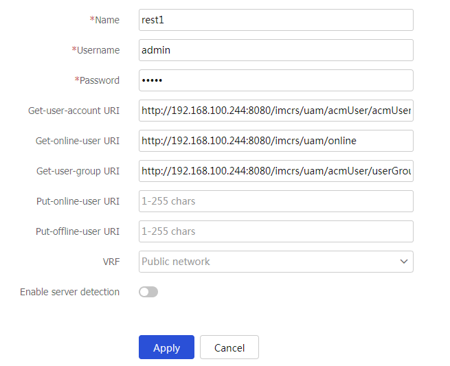 Web example: Configuring user identification for portal users that pass RADIUS authentication ...