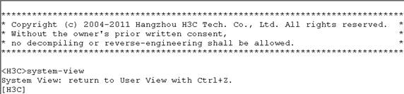 Support - 01-CLI Configuration- H3C