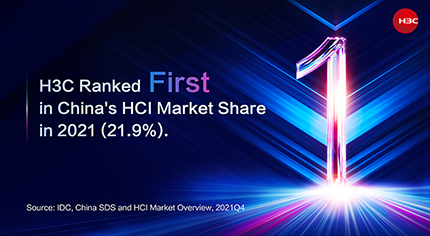 H3C Tops China's HCI Market Share in 2021: IDC Report-H3C